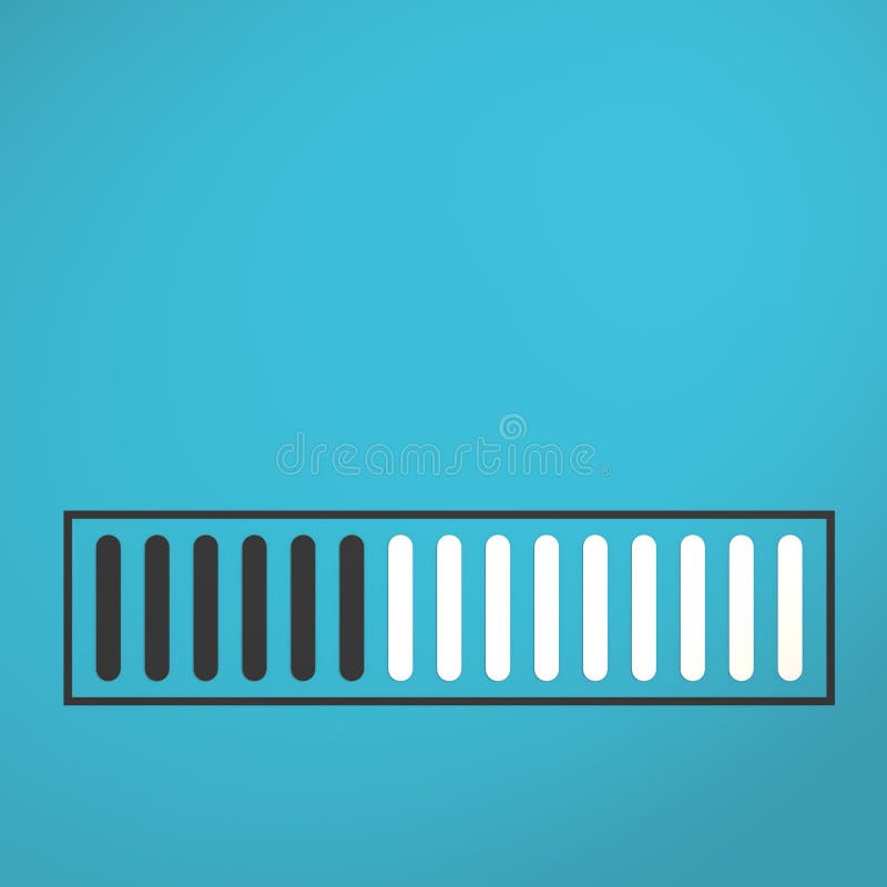 Blue loading bar stock illustration. Illustration of design - 228988204