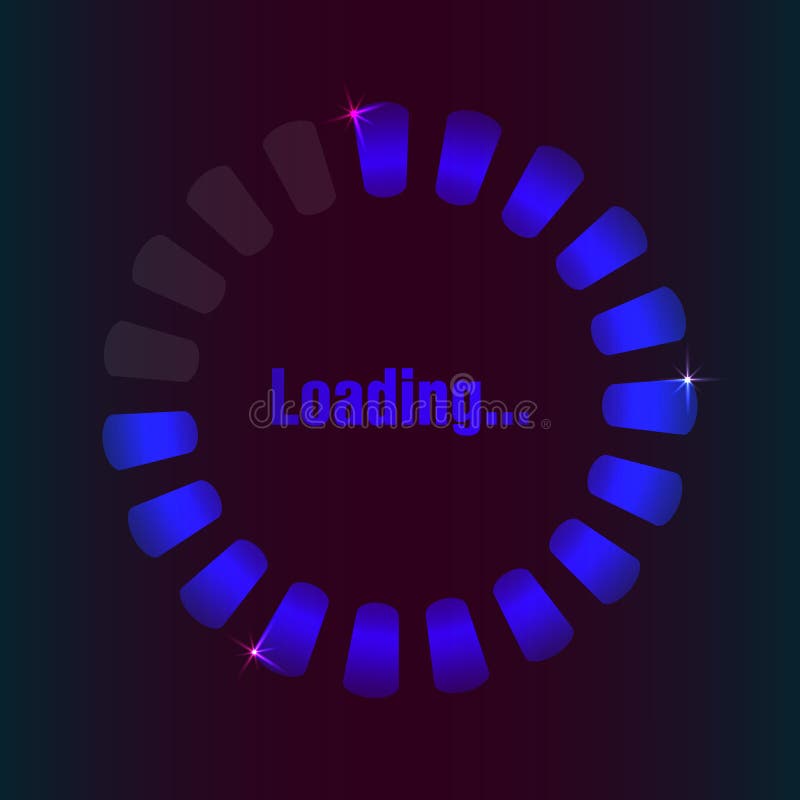 Set of Loading Status Icons Stock Vector - Illustration of loader ...