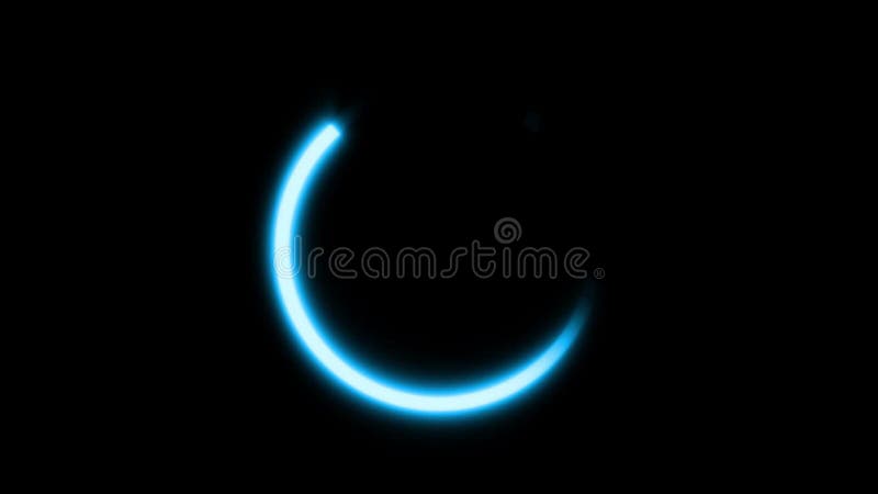 Blue Loading Circle Graphic Loop Stock Footage - Video of problem ...