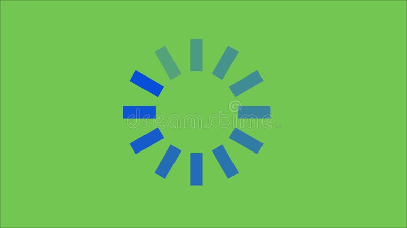 Blue Loading Pattern Circle Waiting Animation on Green Screen 6 Stock ...