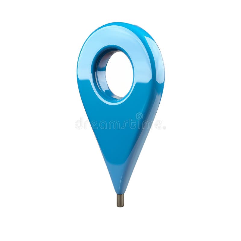 Red Location Pin Pointing a Target on a Map Stock Photo - Image of ...