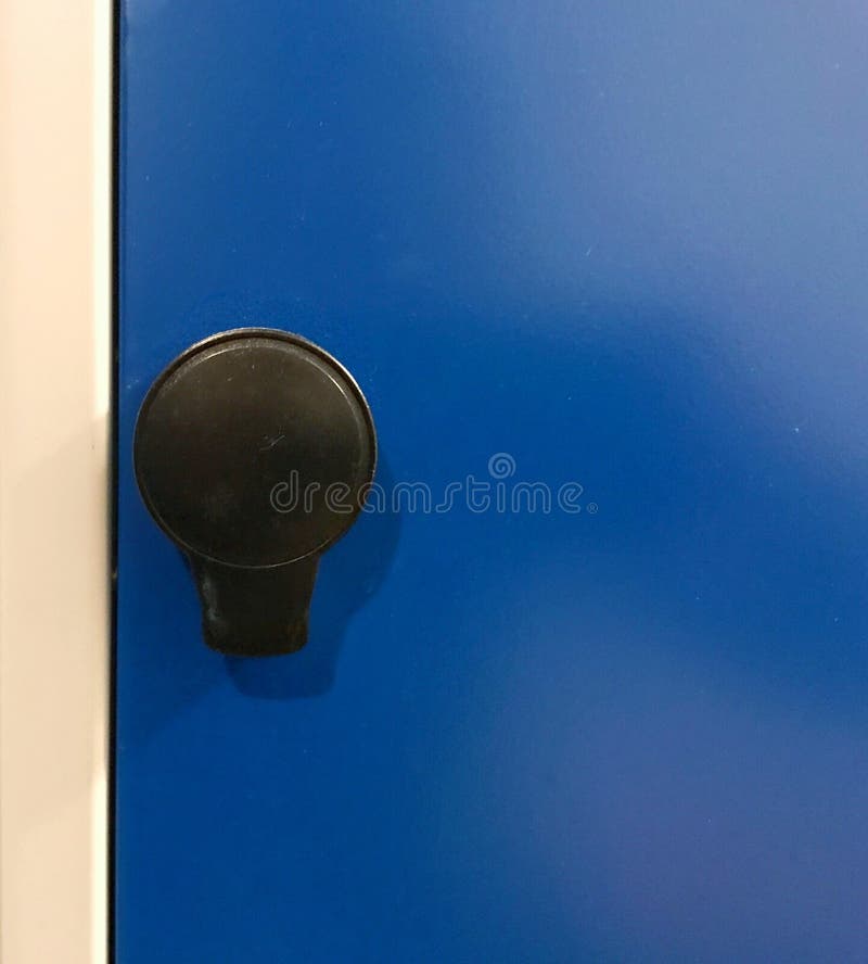 Blue Locker-rooms at a School Stock Photo - Image of hall, friendship ...