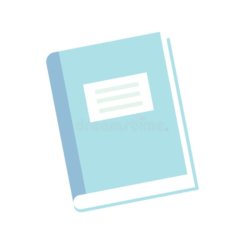 Blue Log Book Icon Vector Illustration Stock Vector - Illustration of ...