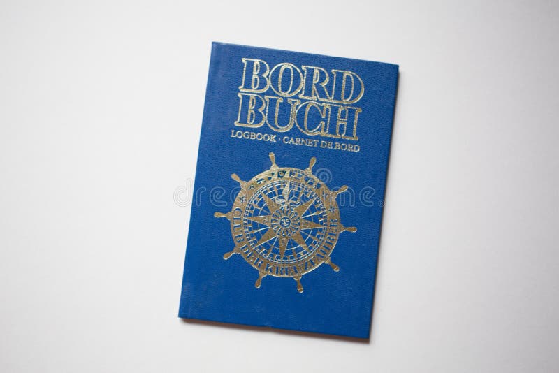 Blue log book of seafaring stock photo. Image of logbook - 188443098