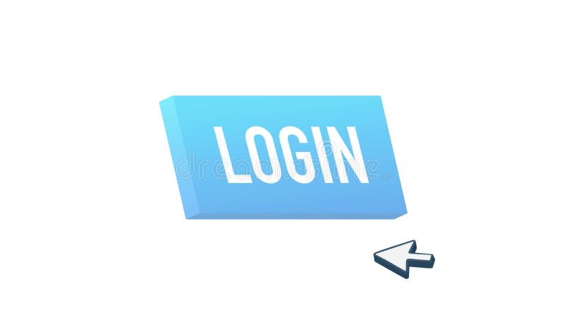 Blue Login Button. Cursor Icon. Arrow Icon. Web Banner. Web Template 4k ...