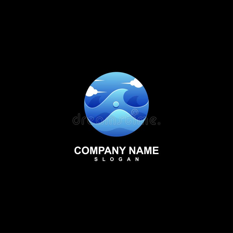 Blue logo color stock illustration. Illustration of concept - 230792119