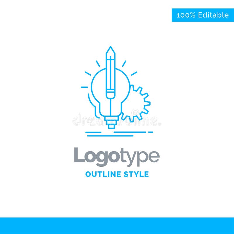 Blue Logo Design for Idea, Insight, Key, Lamp, Lightbulb. Busine Stock ... Blue Logo Design for Idea, Insight, Key, Lamp, Lightbulb. Busine Stock ...