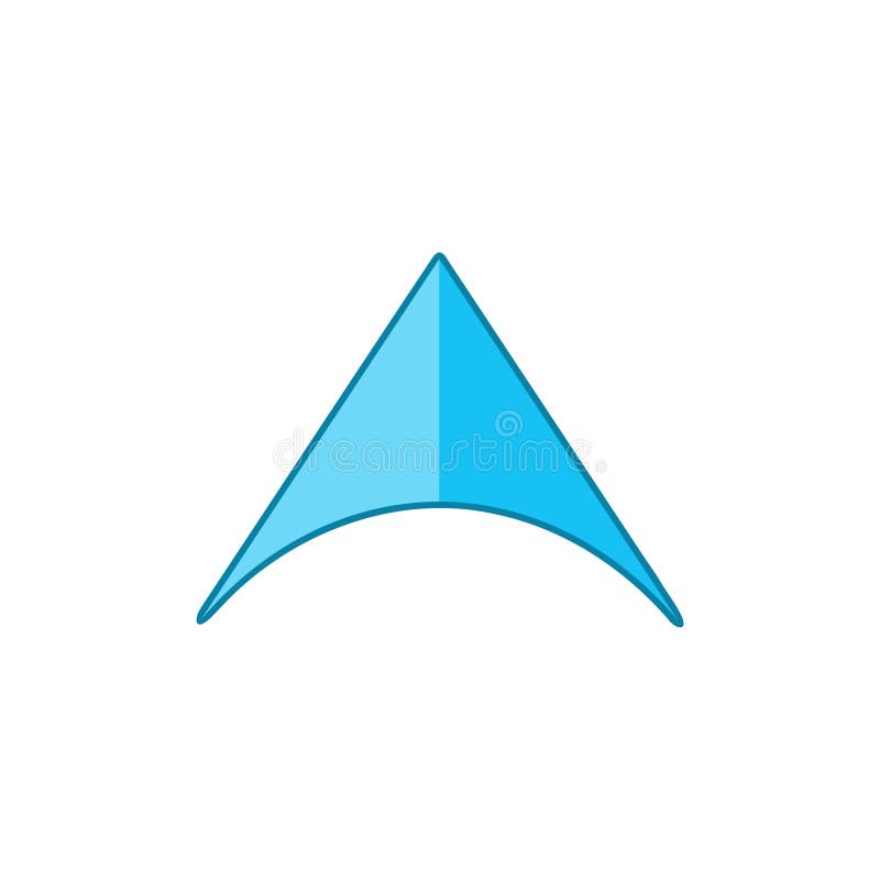 Blue a Logo, a Logo Design Isolated on White Background Stock ...