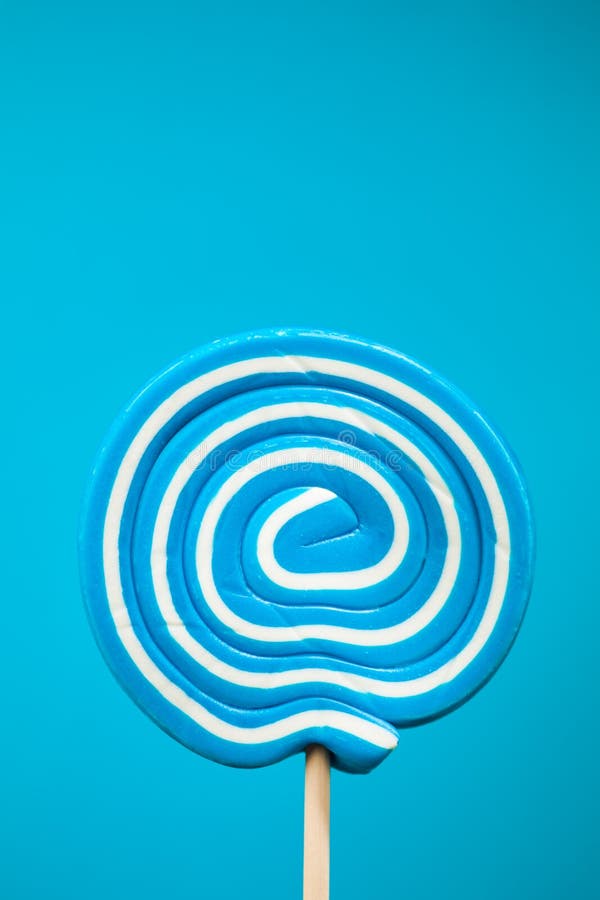 Blue lollipop candy stock photo. Image of background - 36703224