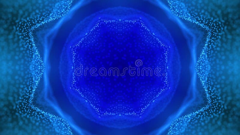 Blue Loop Symmetrical Dotted Background for VJ. Stock Video - Video of ...
