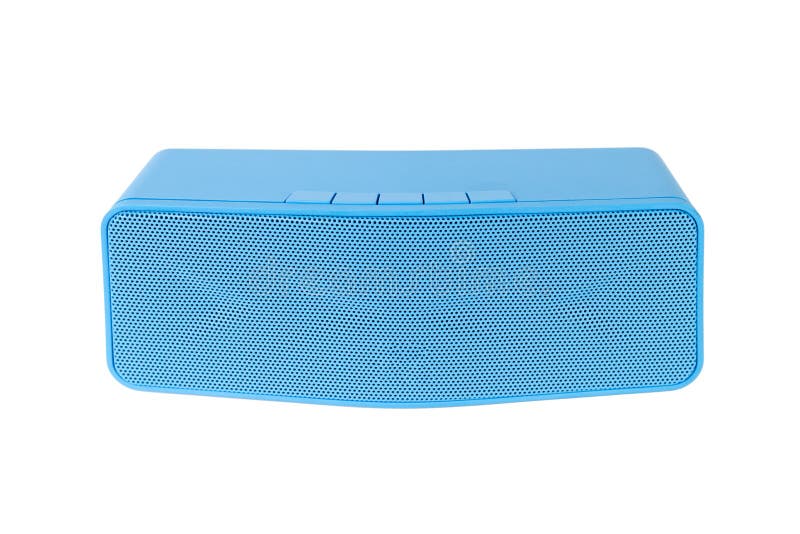 Blue Loudspeaker Blue Tooth - Isolated on White Background Stock Image ...