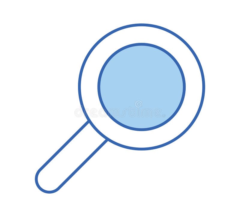 Blue loupe design stock vector. Illustration of magnify - 229014882
