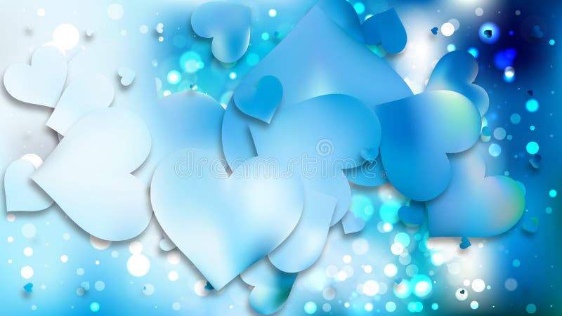 Blue Love Background Illustration Stock Vector - Illustration of ...