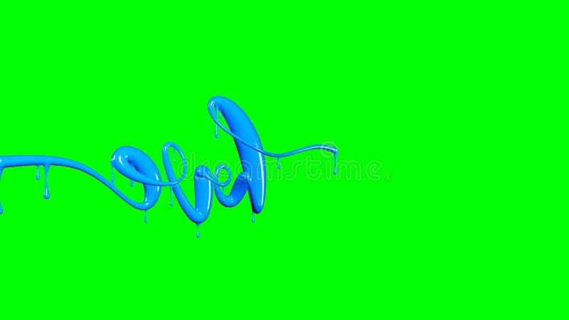 Blue Love Sign on a Green Chroma Key Background. Stock Video - Video of ...