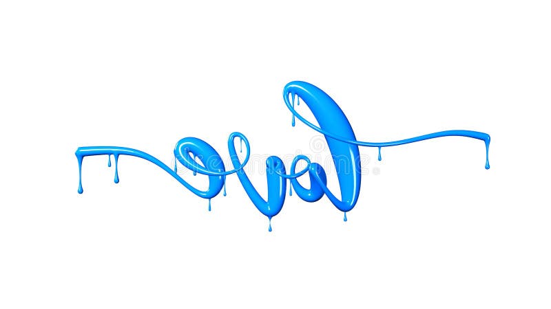 Blue Love Sign on a White Background. Stock Footage - Video of blue ...