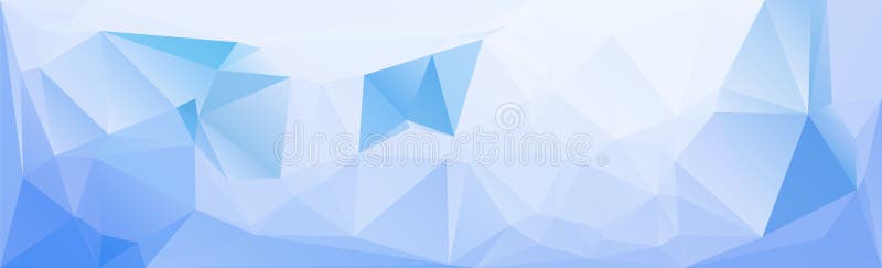 Blue Low Polygonal Texture Header Template Stock Vector - Illustration ...