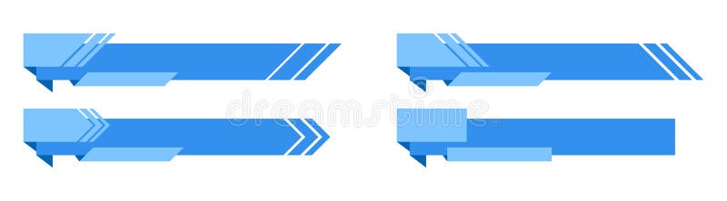 Blue Lower Third for Breaking News Overlay Credit Tittle Stock Vector ...