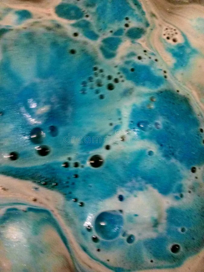 Blue Lush Bath Bomb stock image. Image of water, bath - 167519359