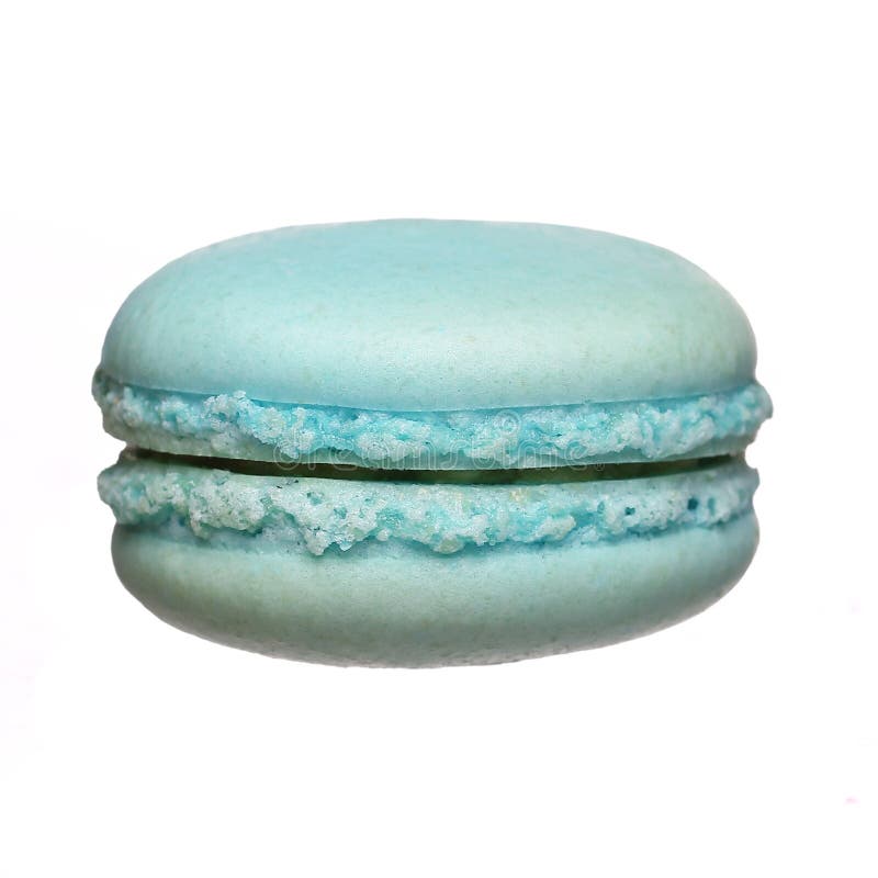 Single blue macaroon stock photo. Image of candy, gourmet - 65554892
