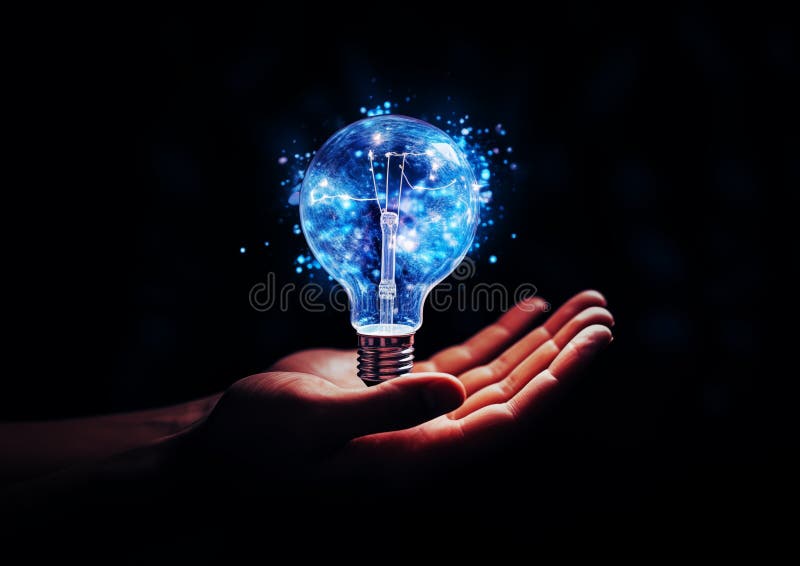 Blue Magic Arc. Abstract Magic Light Effect. Luminous Neon Arch Lines ...