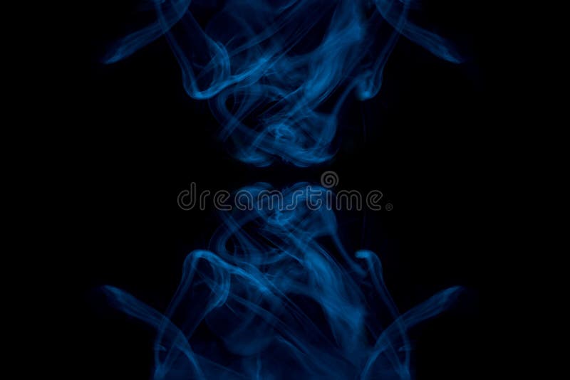 Blue Magic Cigarette Vapor Patterns Art and Mysterious Abstraction for ...