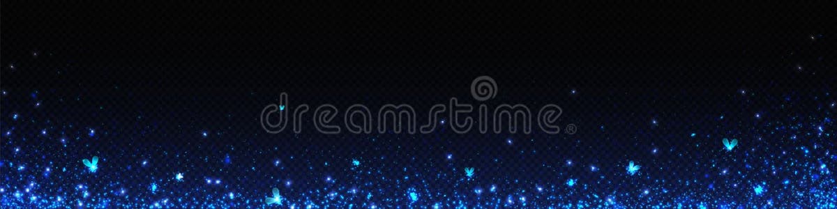 Blue Magic Firefly Bug Light Glow Vector Effect Stock Illustrations ...
