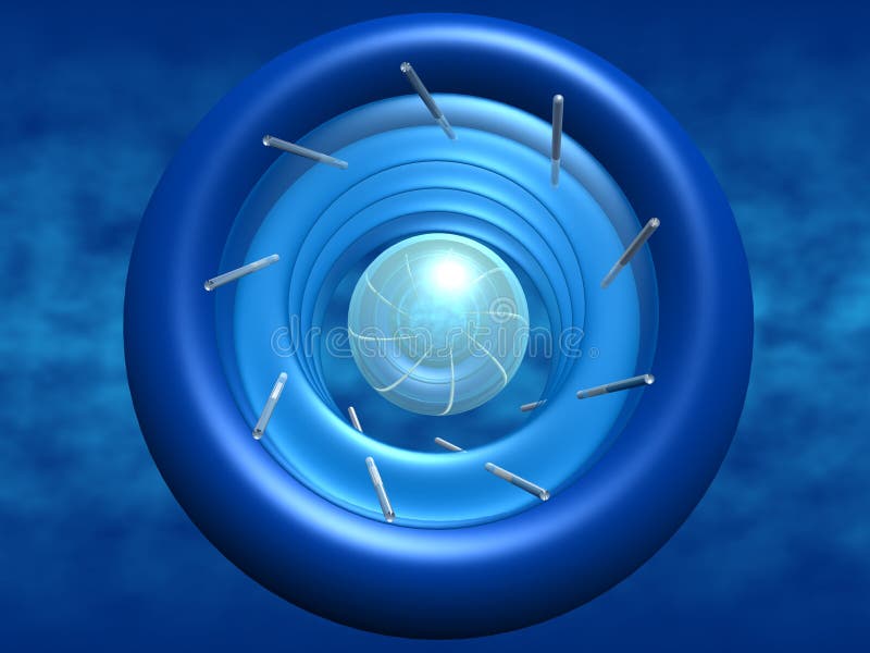 Blue magic wheel stock illustration. Illustration of design - 12416856