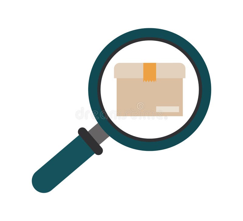 Blue magnify glass stock vector. Illustration of scientific - 220508555