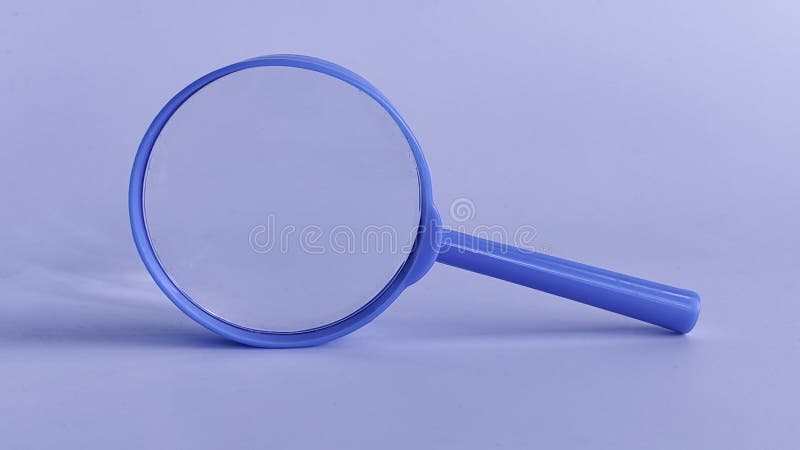 Blue Magnifying Glass Background Representing Search Focus ...
