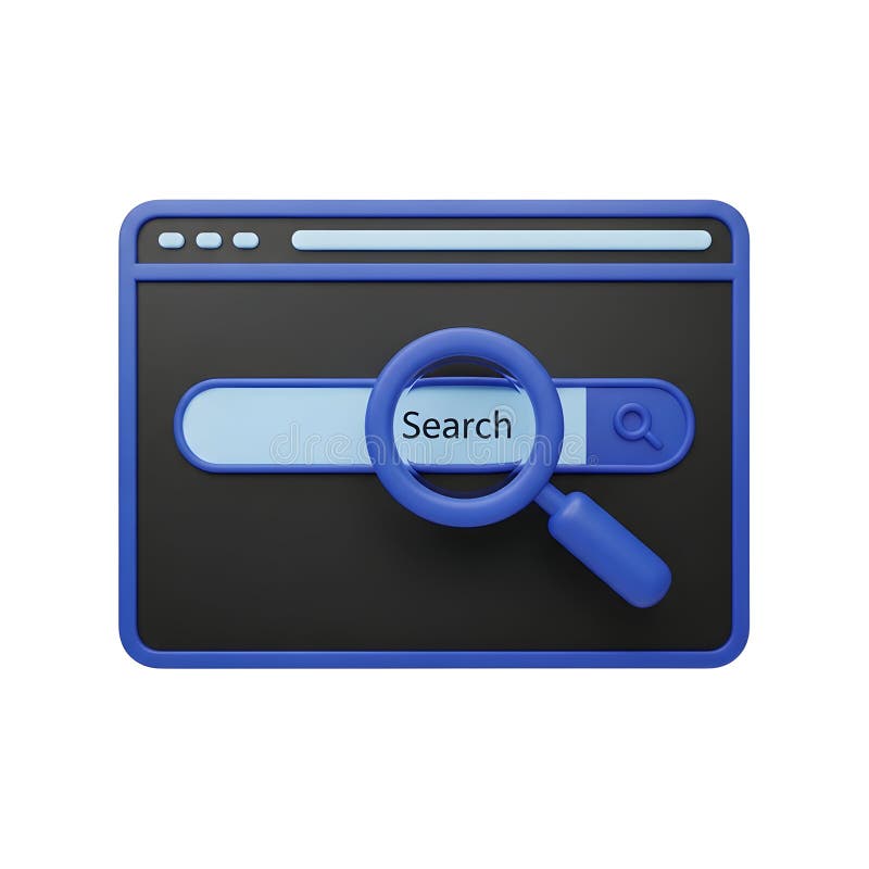 Blue Magnifying Glass Hovers Stock Illustrations – 418 Blue Magnifying ...