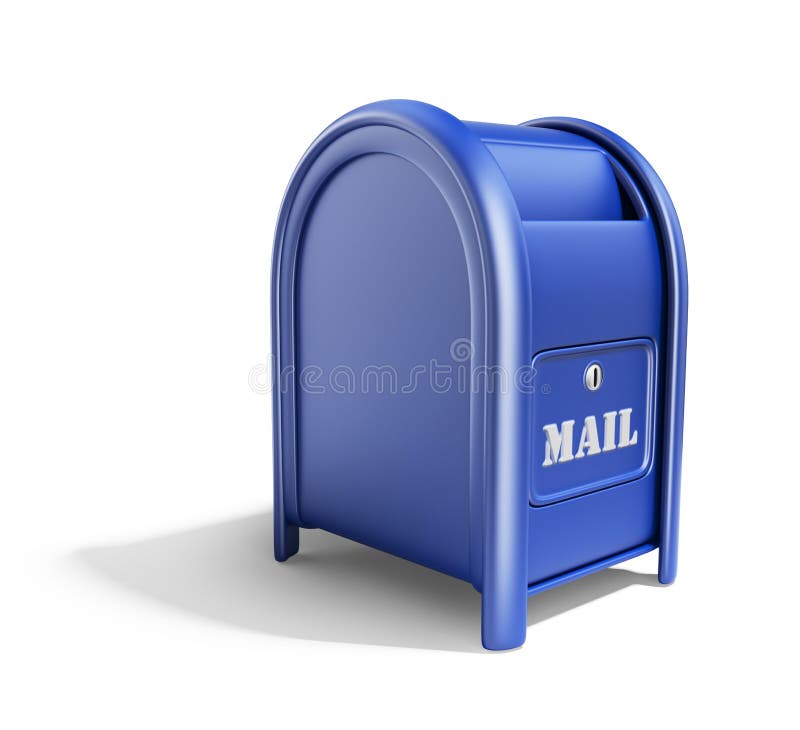 Mail Letter with E-mail Symbol. 3D Icon Isolated Stock Illustration ...