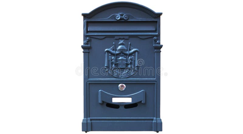 Mailbox Isolated on White Background Stock Image - Image of design ...