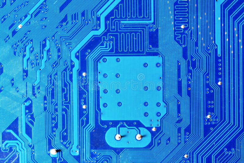 Blue mainboard stock image. Image of element, computer - 34721517