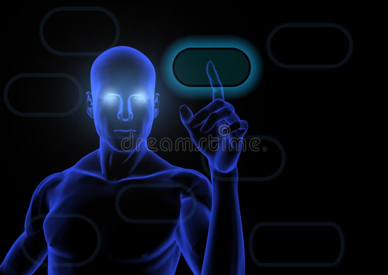 Technological man editorial image. Illustration of electronic - 17759705
