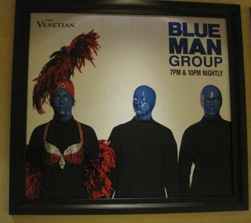 Blue Man Group editorial stock image. Image of funny - 19285959