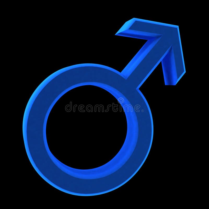 Blue man symbol stock illustration. Illustration of love - 13033215