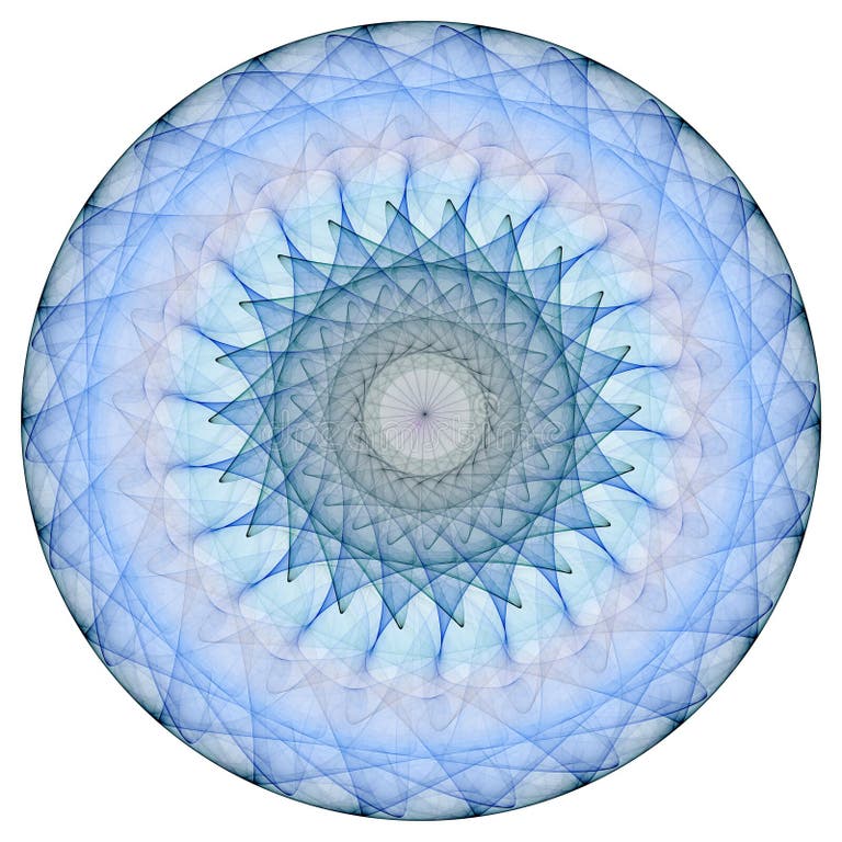 Blue Mandala Circle Stock Illustrations – 41,919 Blue Mandala Circle ...