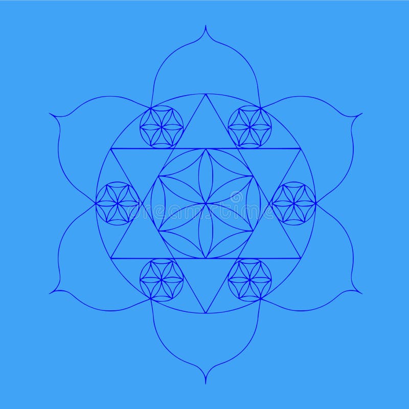 Lotus Mandala stock vector. Illustration of chakra, healthy - 31490721