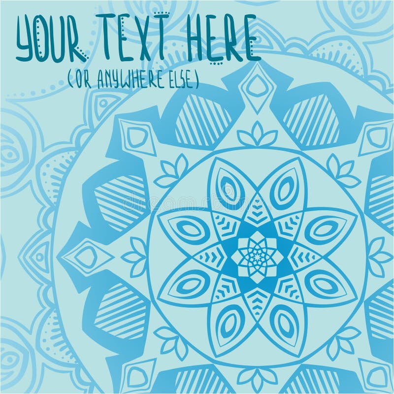 Blue mandala postcard stock vector. Illustration of mandala - 78613770 Blue mandala postcard stock vector. Illustration of mandala - 78613770