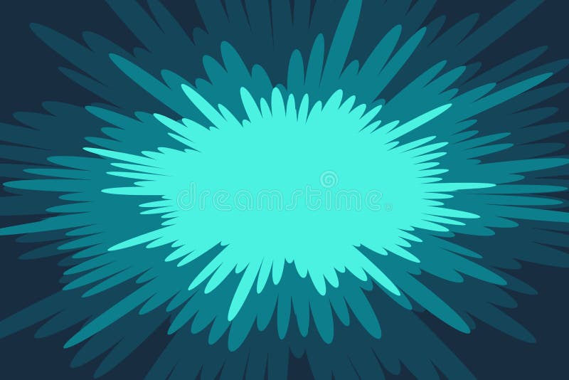 Blue Manga Explosion, Illustration Stock Illustration - Illustration of ...