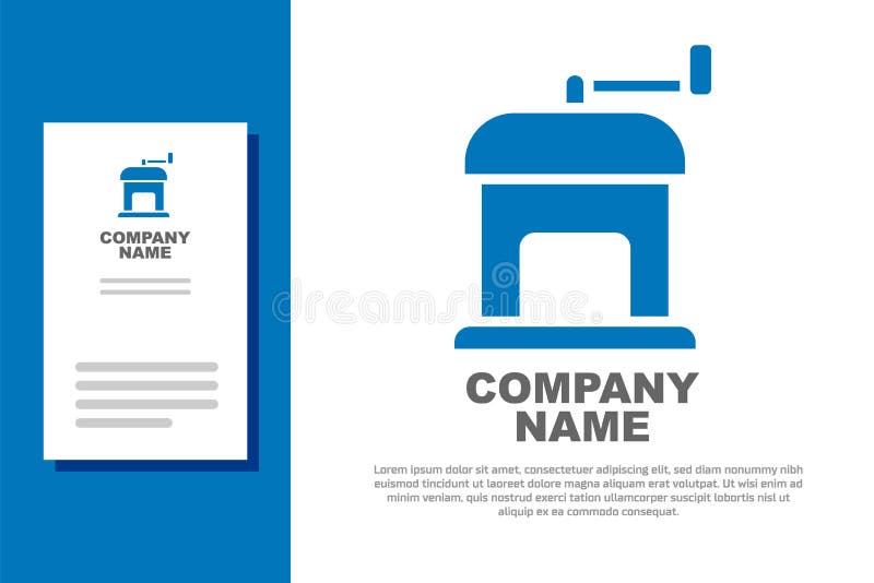 Blue Manual Signature for Documents Isolated on White Background. Hand ...