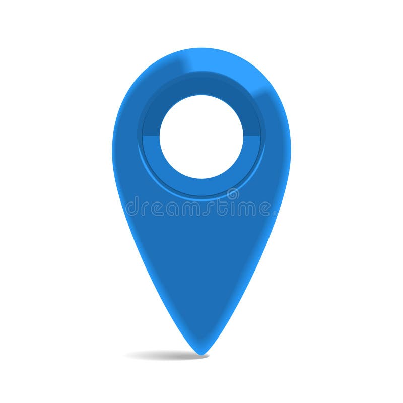 Blue Location icon stock vector. Illustration of icon - 118971017