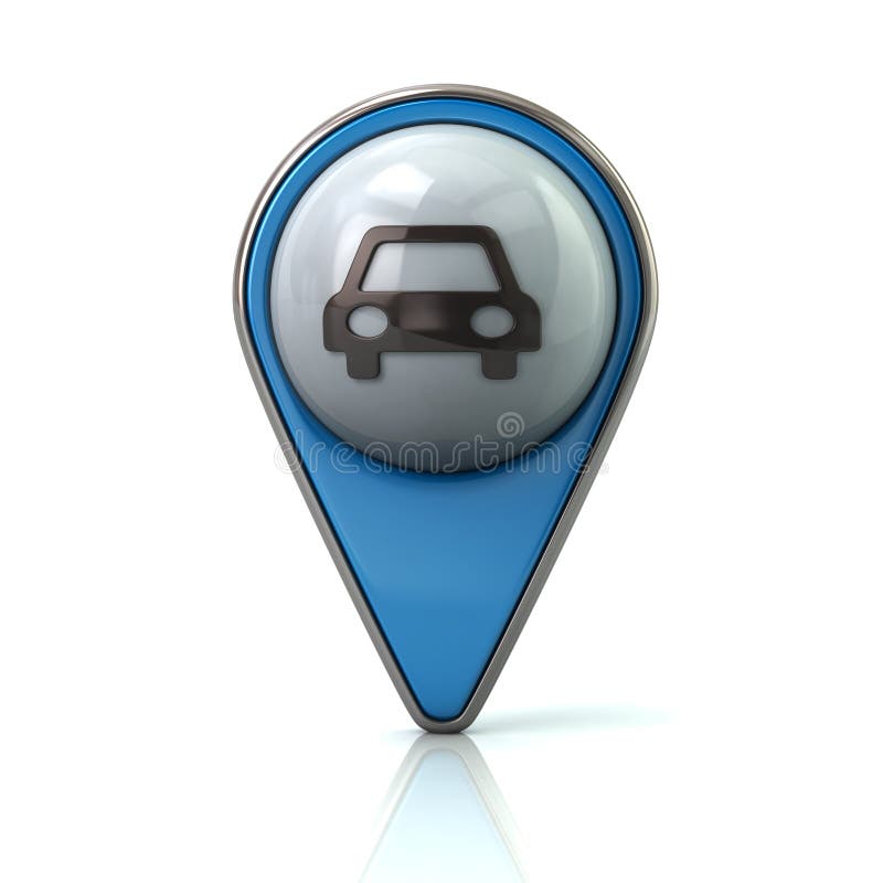 Car Map Pointers Icon Great for Any Use. Vector EPS10. Stock ...