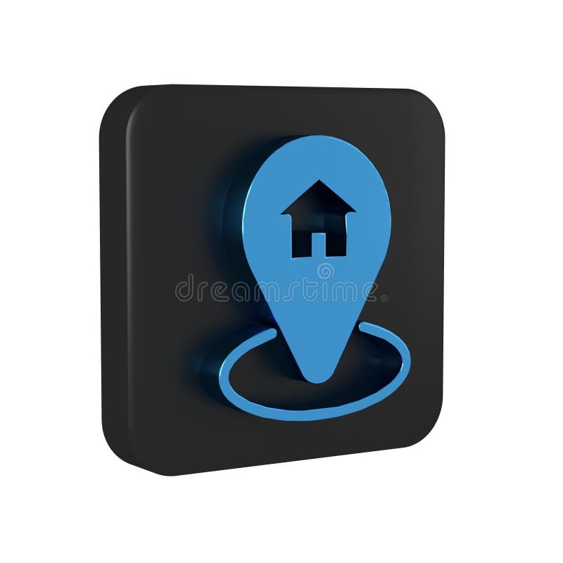 House Location Pin Map Illustration Real Estate Navigation Symbol Stock ...
