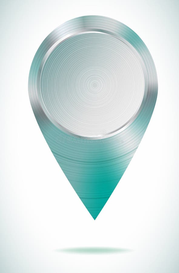 Blue Map pointer template stock illustration. Illustration of direction ...