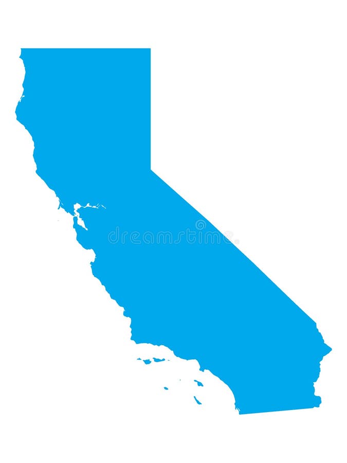 Blue California Map Stock Illustrations – 2,790 Blue California Map ...