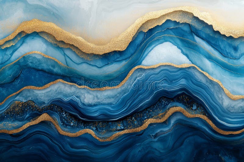 A Blue Marble Backdrop Featuring Cracked Textures and Deep Blue Hues ...