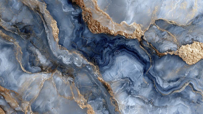 Blue Marble Stone Graphite Texture Geode Wallpaper Stock Illustration ...