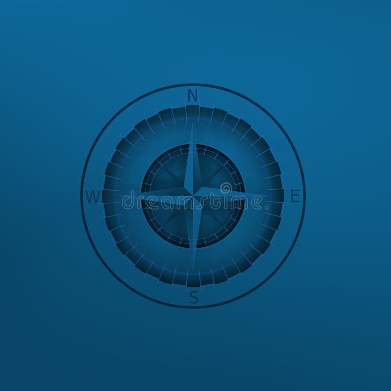 Bright Compass Direction stock illustration. Illustration of artistic ...