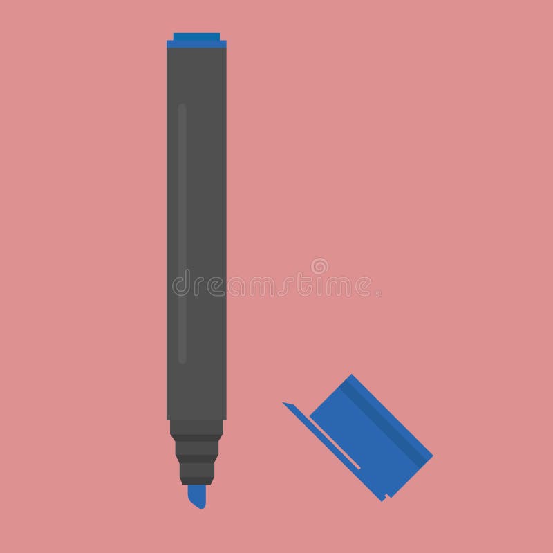 Blue marker stock illustration. Illustration of board - 85973013
